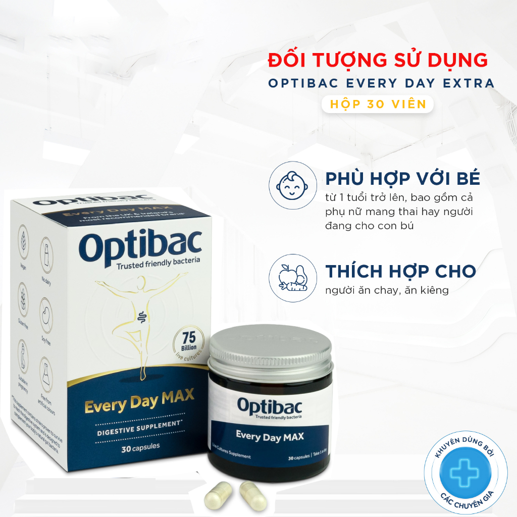 Optibac Every Day MAX probiotic tablets support digestive health ...