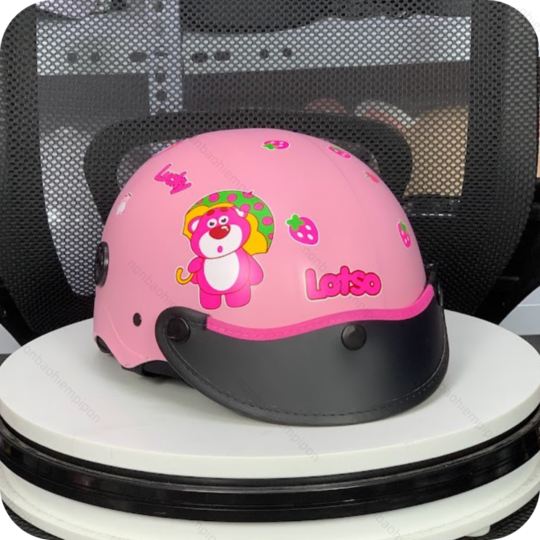 Super cheap strawberry bear helmet with cat and cute bear ears, cute ...