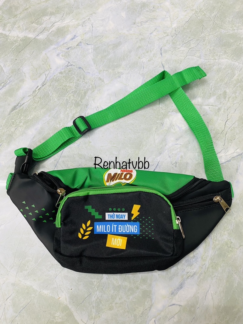 Milo compact 3-compartment belly bag | Shopee Malaysia