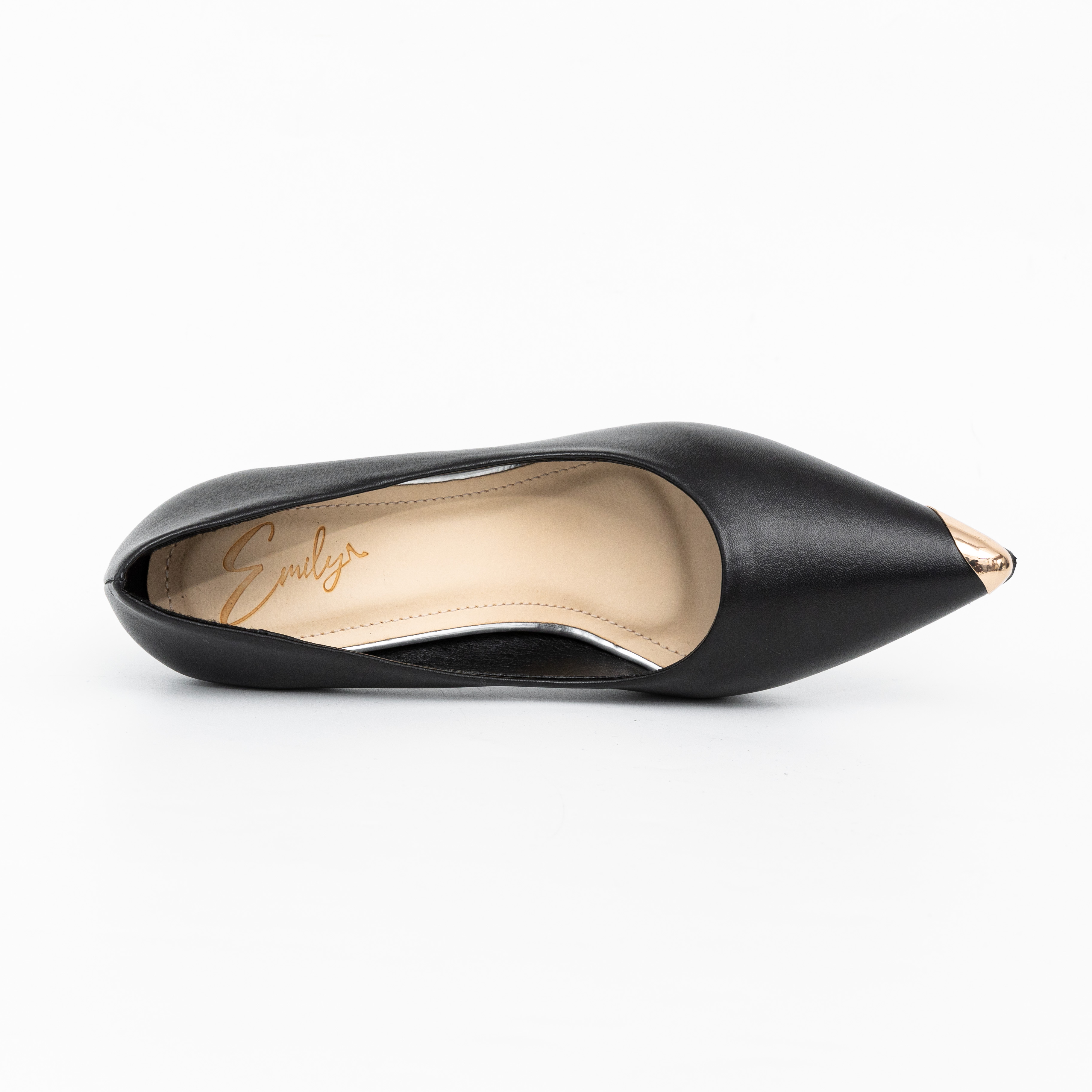 Emily High Heels Office Shoes 7 Inch Stiletto Heels Pointed Toe Metal ...