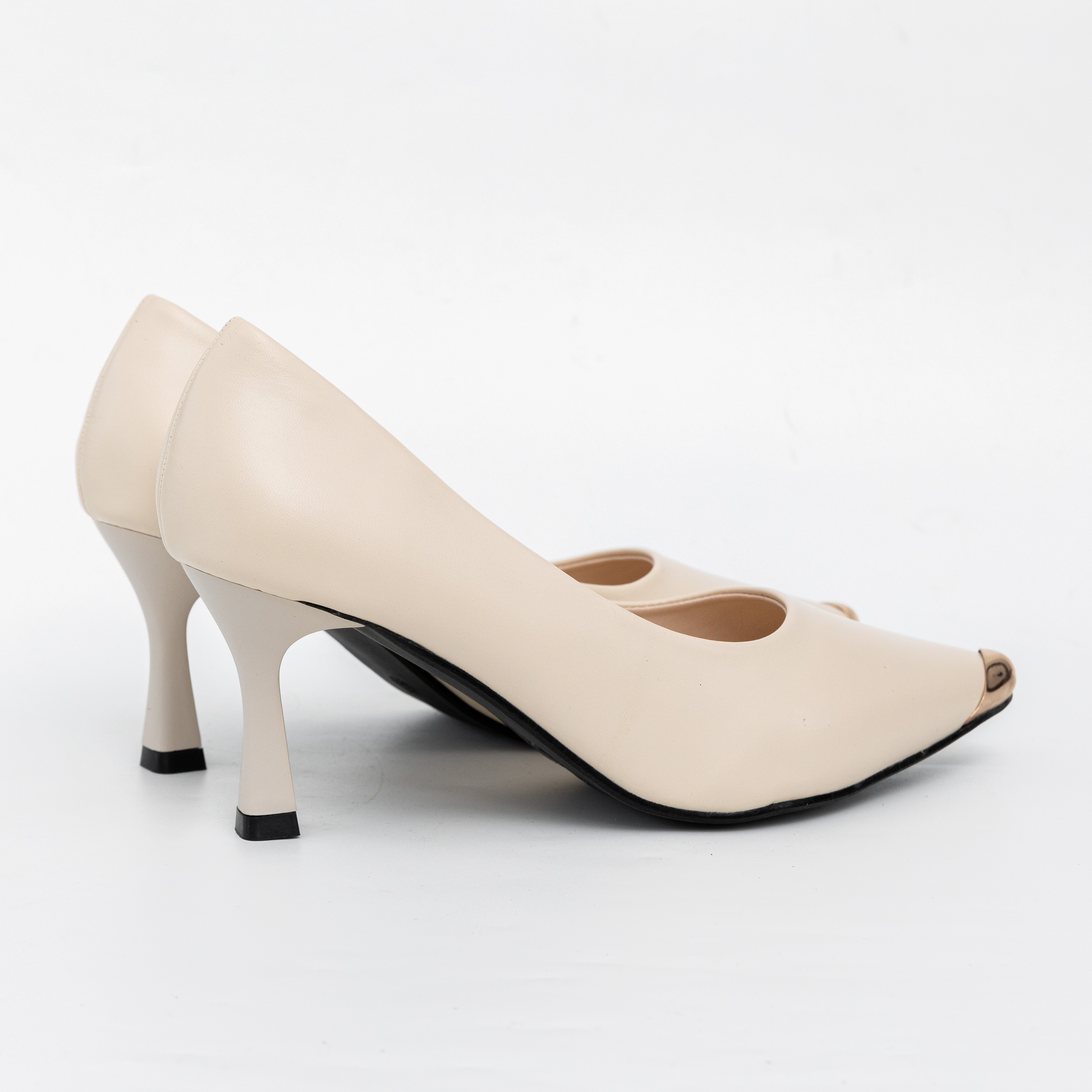 Emily High Heels Office Shoes 7 Inch Stiletto Heels Pointed Toe Metal ...