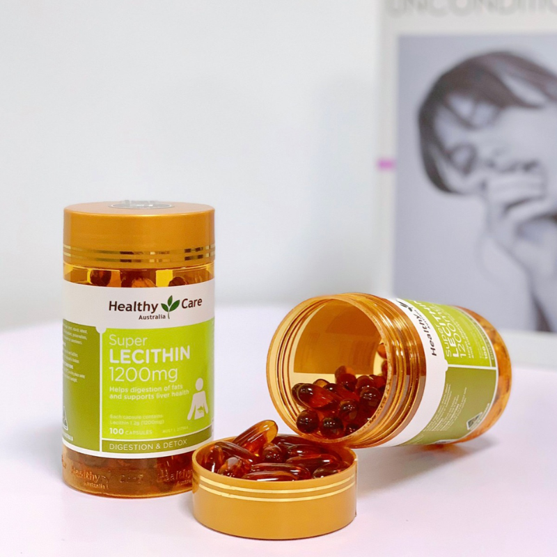 Healthy Care Super Lecithin 1200mg soybean sprout essence pills ...