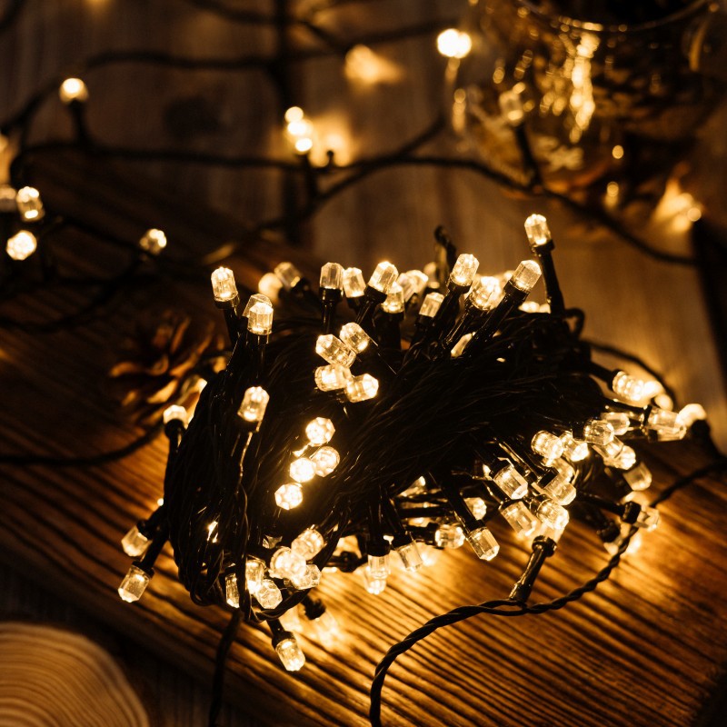 Good quality 14m, 40m, 17m hexagonal flashing LED light string for CNY ...