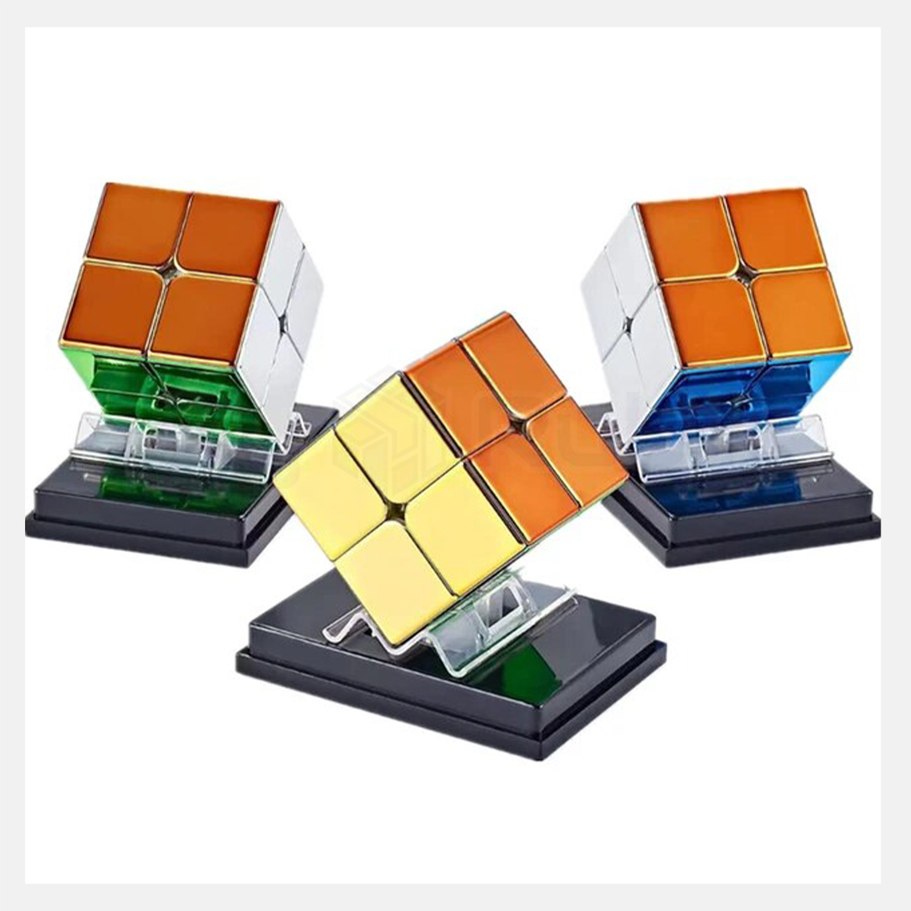 Rubik 2x2x2 Cyclone Boys Metallic With Magnet - 2-Storey Rubic ...