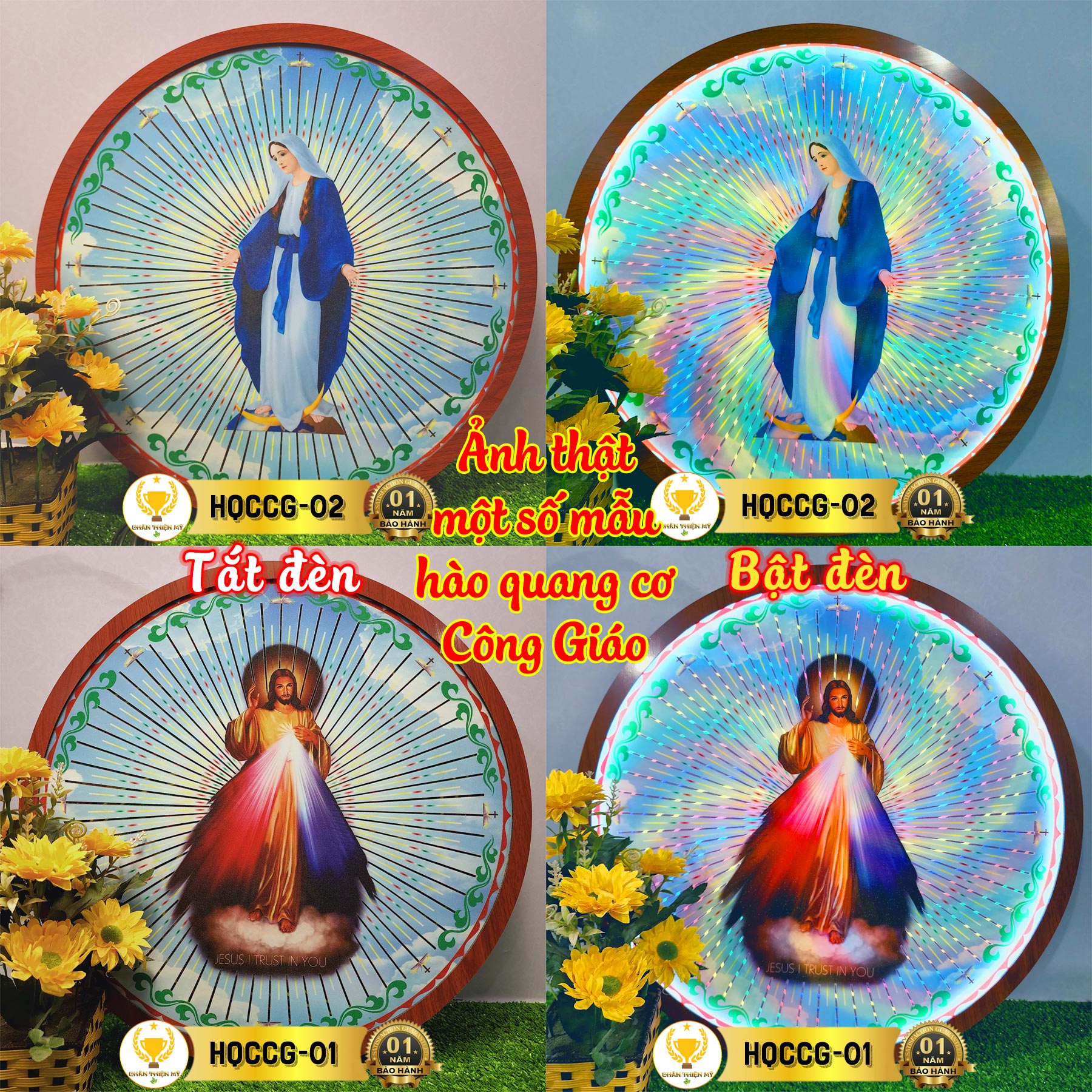 Catholic halo of Father Diep TRUTH AND BEAUTY, Altar decoration lamp ...