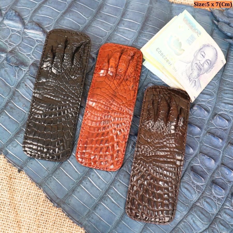 Genuine Crocodile Leather Money Wallet || Made from Compact Crocodile ...