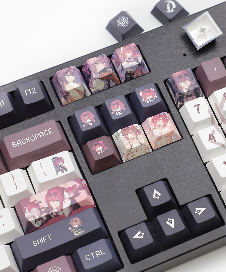 Honkai Keycap: Star Rail Kafka thick PBT through led in dyesub 5 sides ...