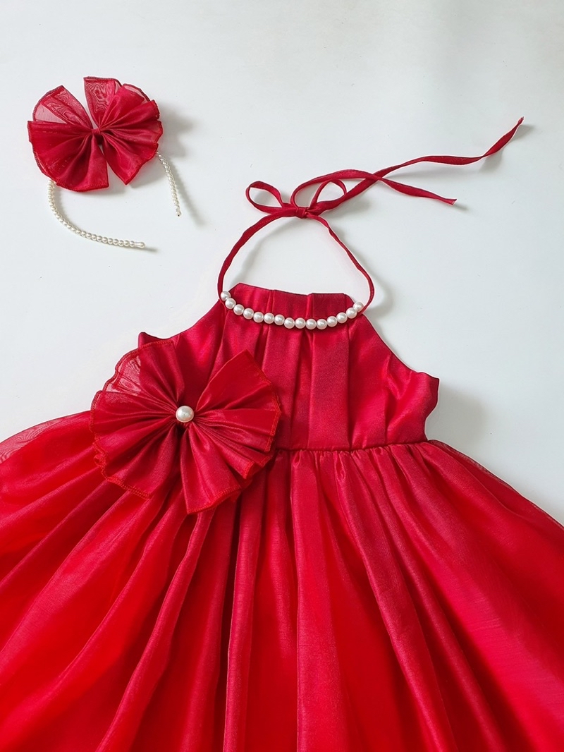 KIDS Ruffled Hedgehog Princess Red Camisole Dress for Girls 1 to 8 ...