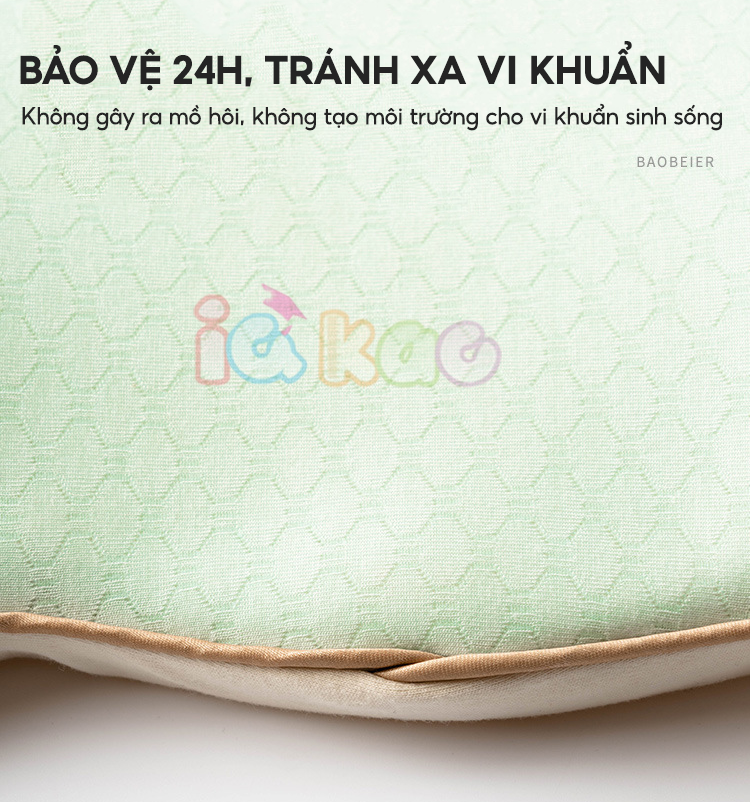 IQKAO BG06 Anti-Head Distortion and Scoliosis Shaping Pillow - Latex ...