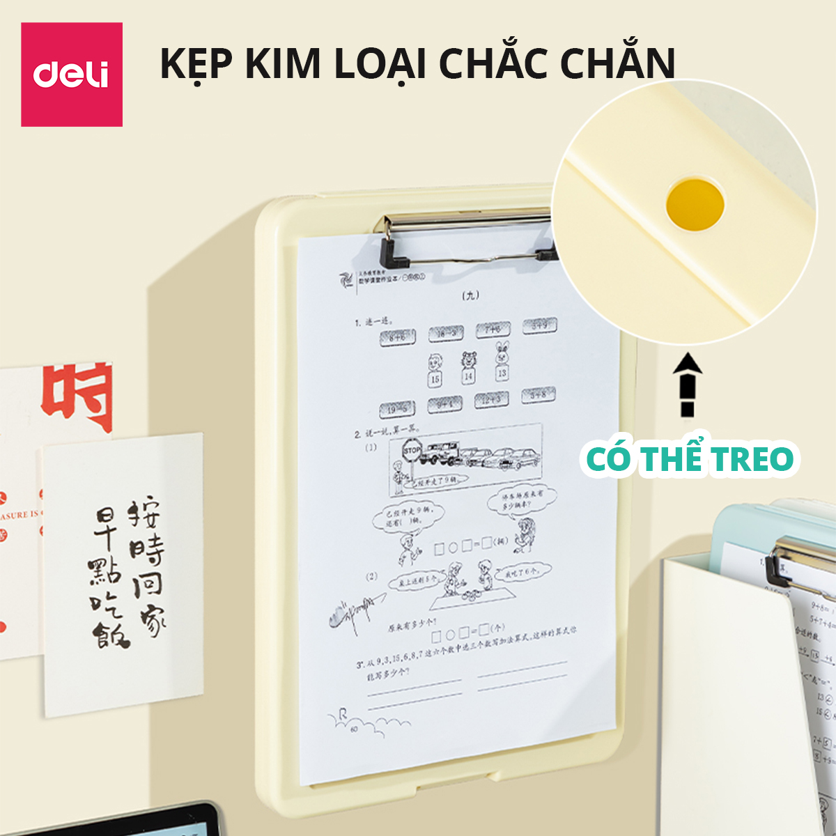 A4 Deli plastic signing cover, plastic paper clip cover, documents ...
