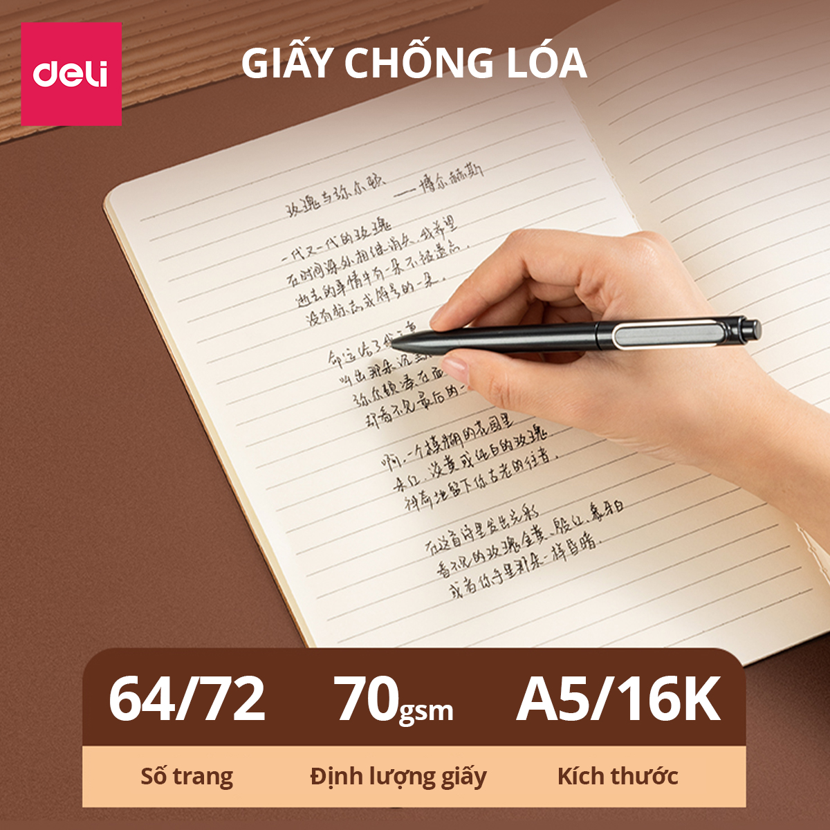 Deli Chinese Japanese Korean Writing Notebook - Practice Notebook for ...