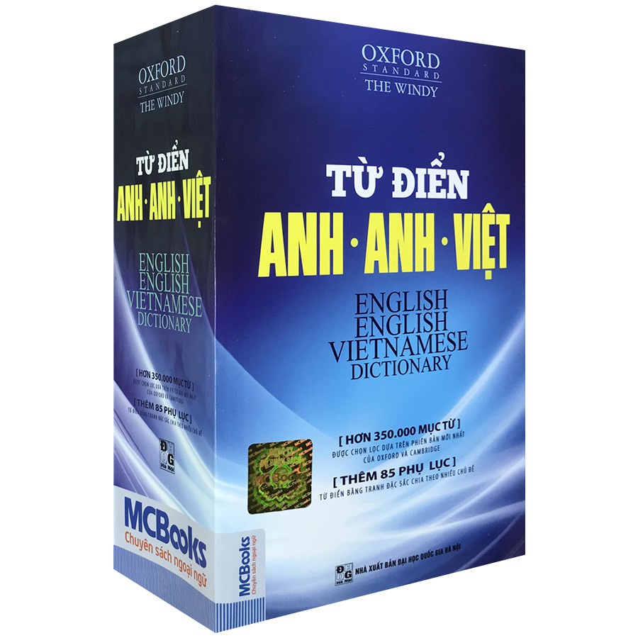 Book - English English Vietnamese Dictionary Blue Paperback Version - Full Explanation with Rich ...