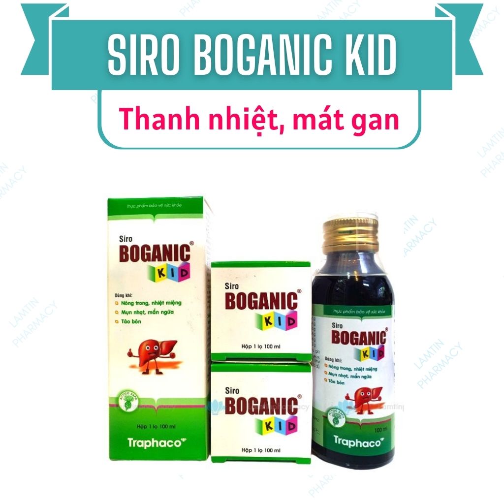 Boganic Kid Traphaco helps cool the liver, clear heat, reduce rashes ...