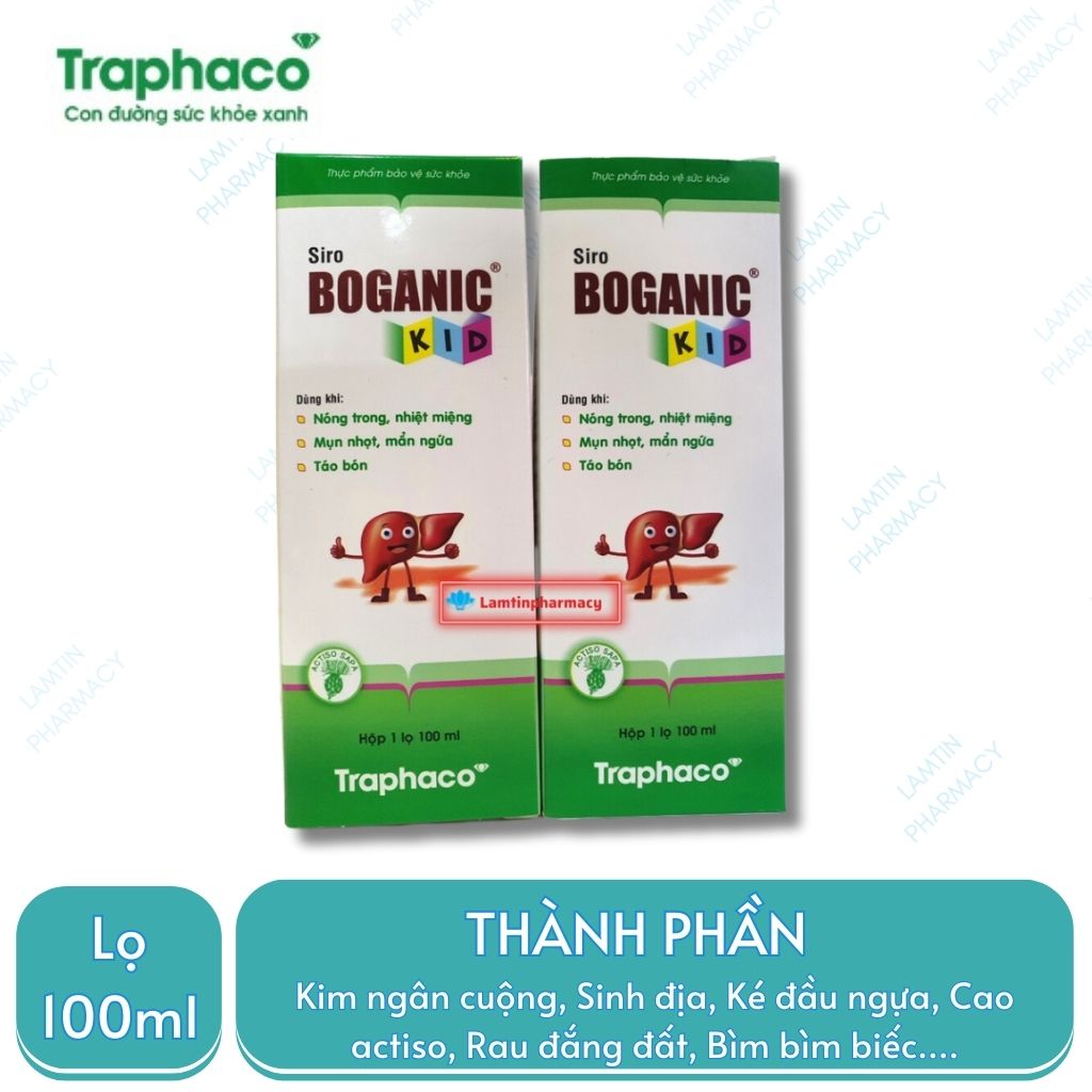 Boganic Kid Traphaco helps cool the liver, clear heat, reduce rashes ...