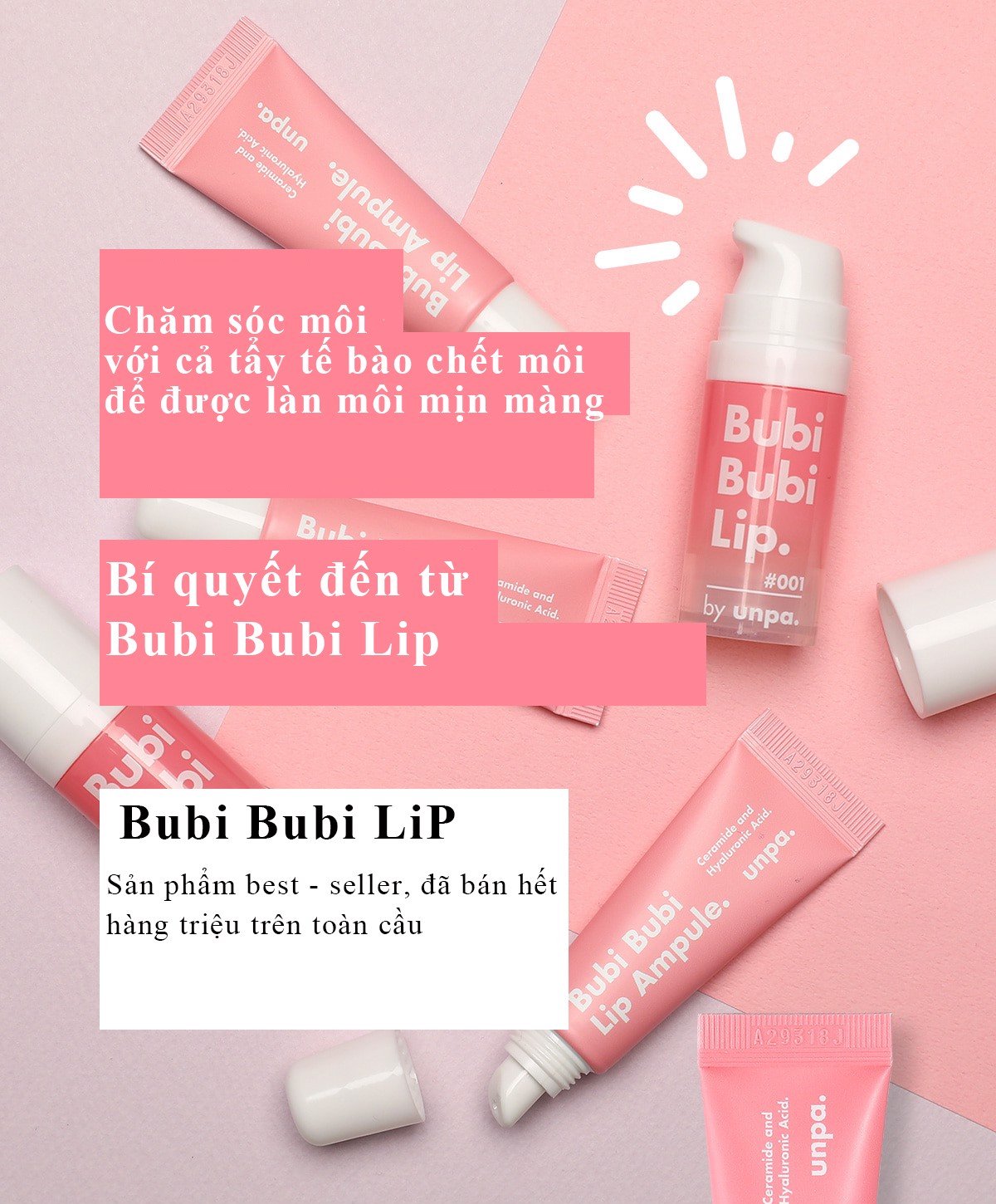 Unpa Bubi Bubi Bubble Lip Lip Care Set (1 product classification ...