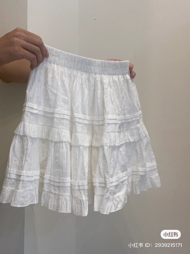 2-layer ulzzang short tiered lace skirt (real photo) | Shopee Malaysia