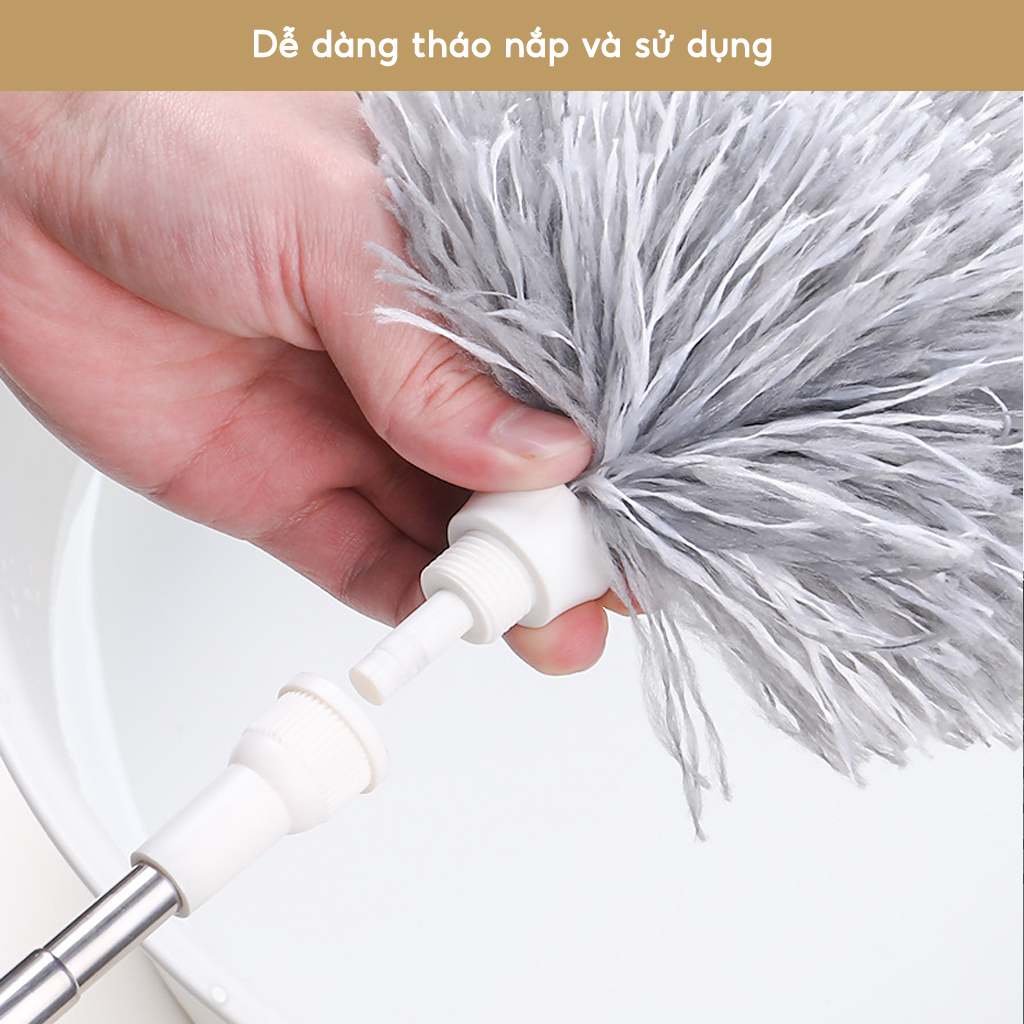 Jyoohome Ceiling Brush with Adjustable Length Up to 2.5m Ceiling Brush ...