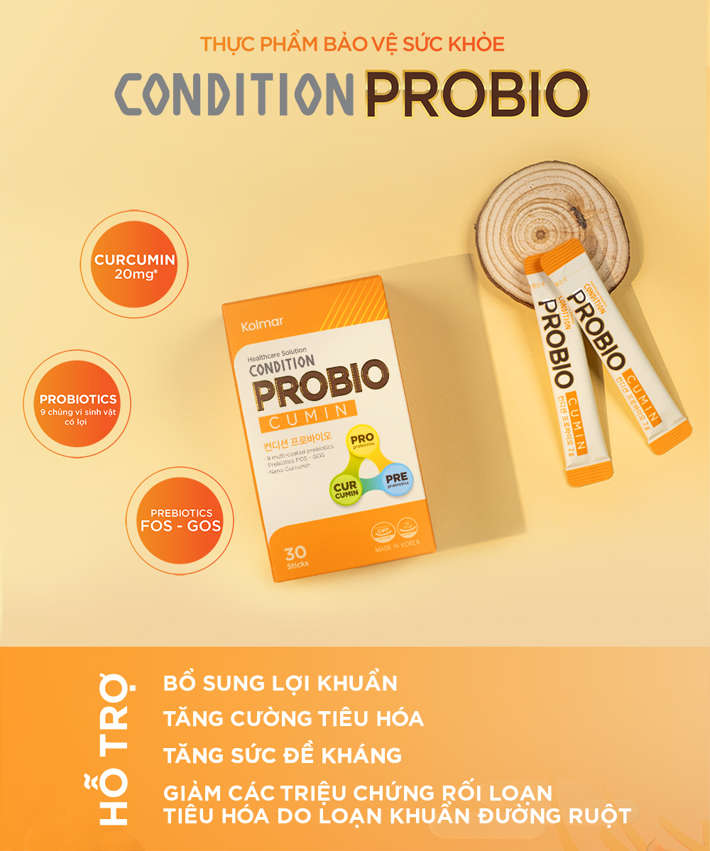 CONDITION PROBIO Probiotic Supplement Powder, Enhance Digestion (Box of ...