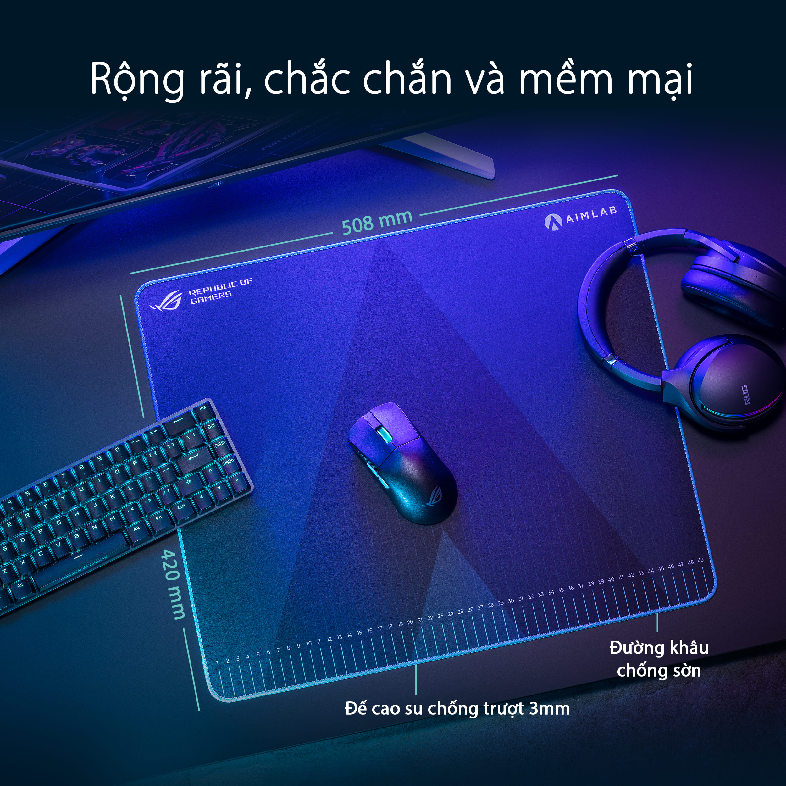 Asus ROG Hone Ace Aim Lab Edition gaming Mouse Pads | Shopee Malaysia