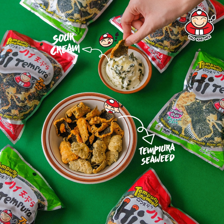 [RETAIL Package] Thai Instant Seaweed Snack Hi Tempura Taokaenoi 25G ...