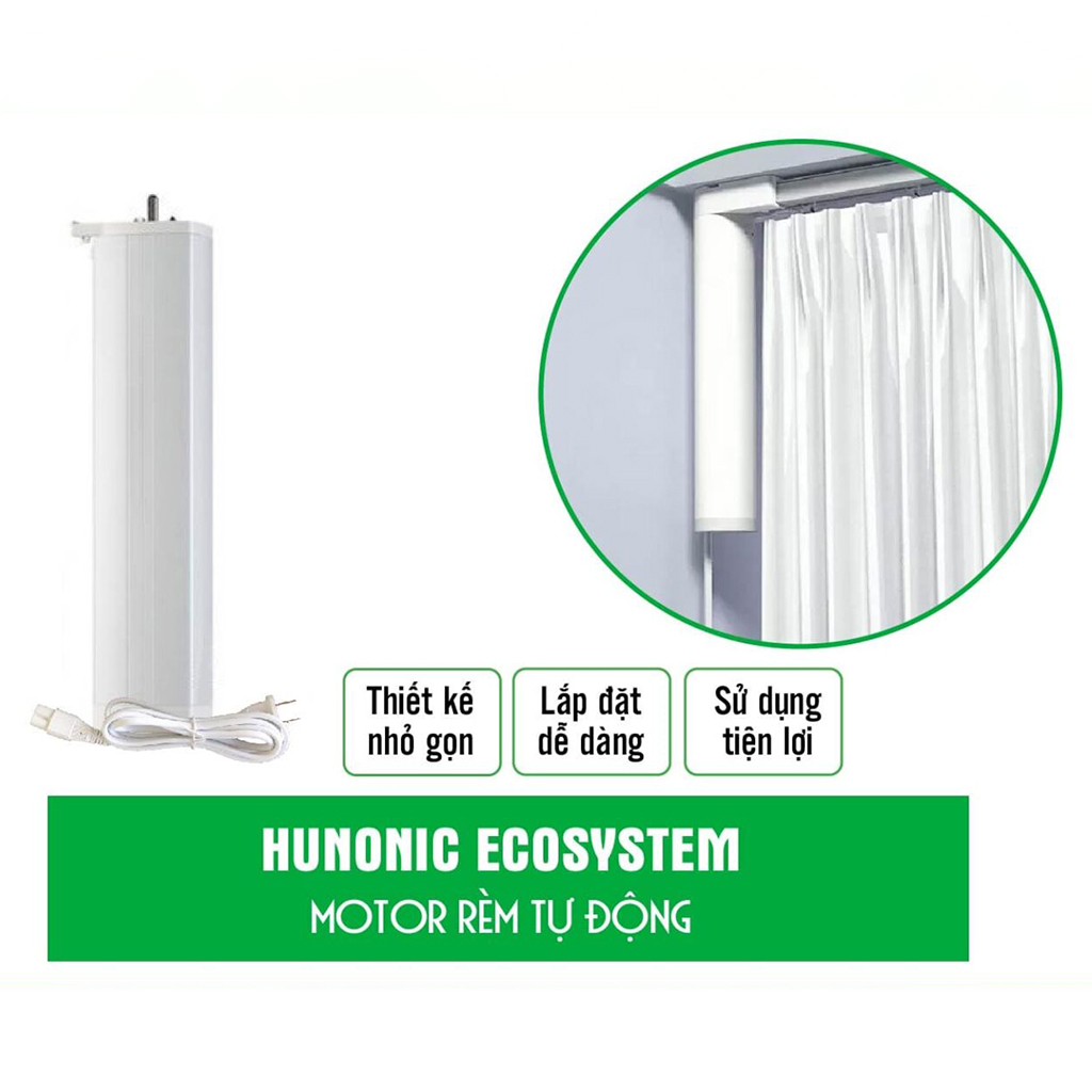 Hunonic Ecosystem Smart Curtain Motor, Remote Curtain Control via Phone ...
