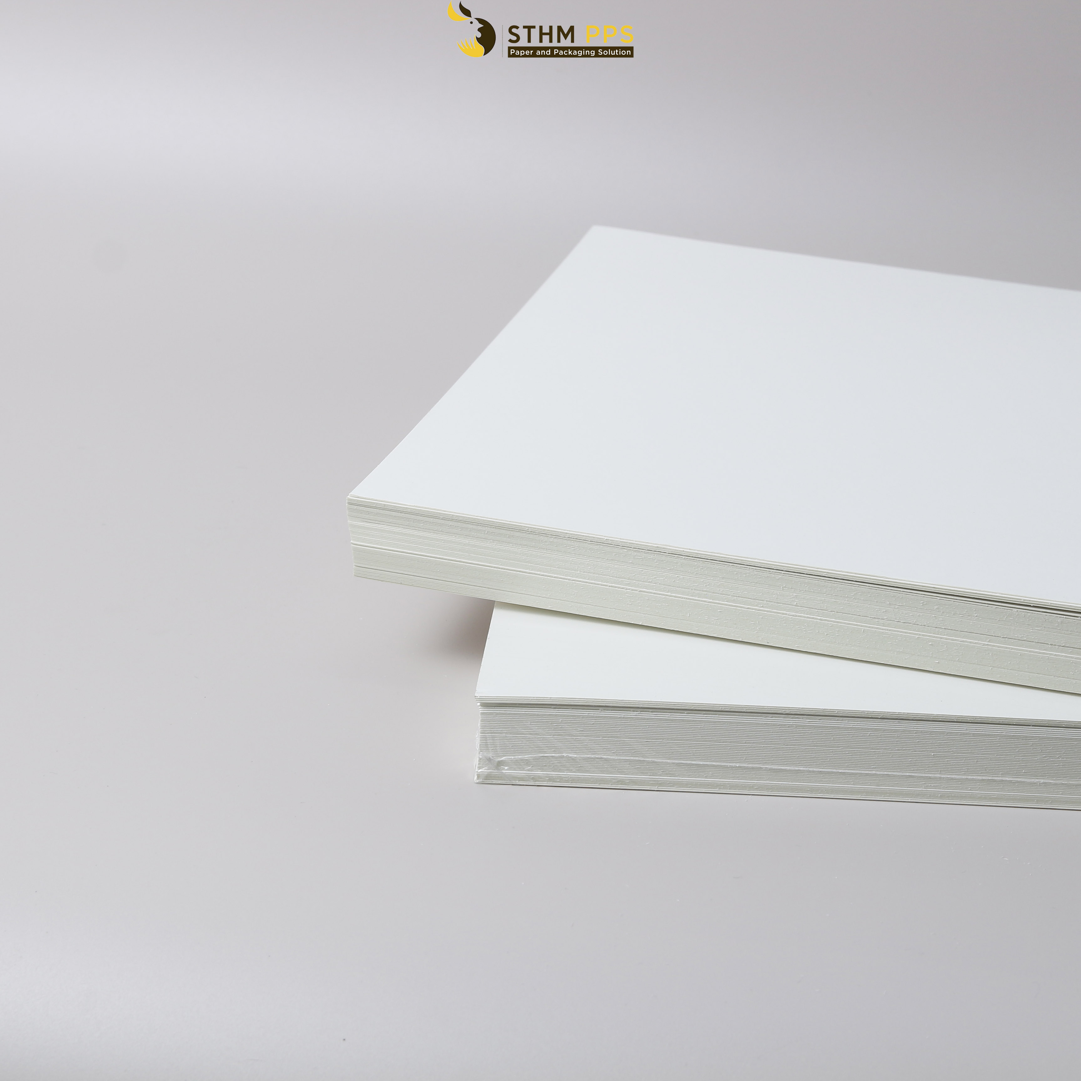 50 sheets of Ivory coated paper, 1-sided, 2-sided glossy Coucher ...