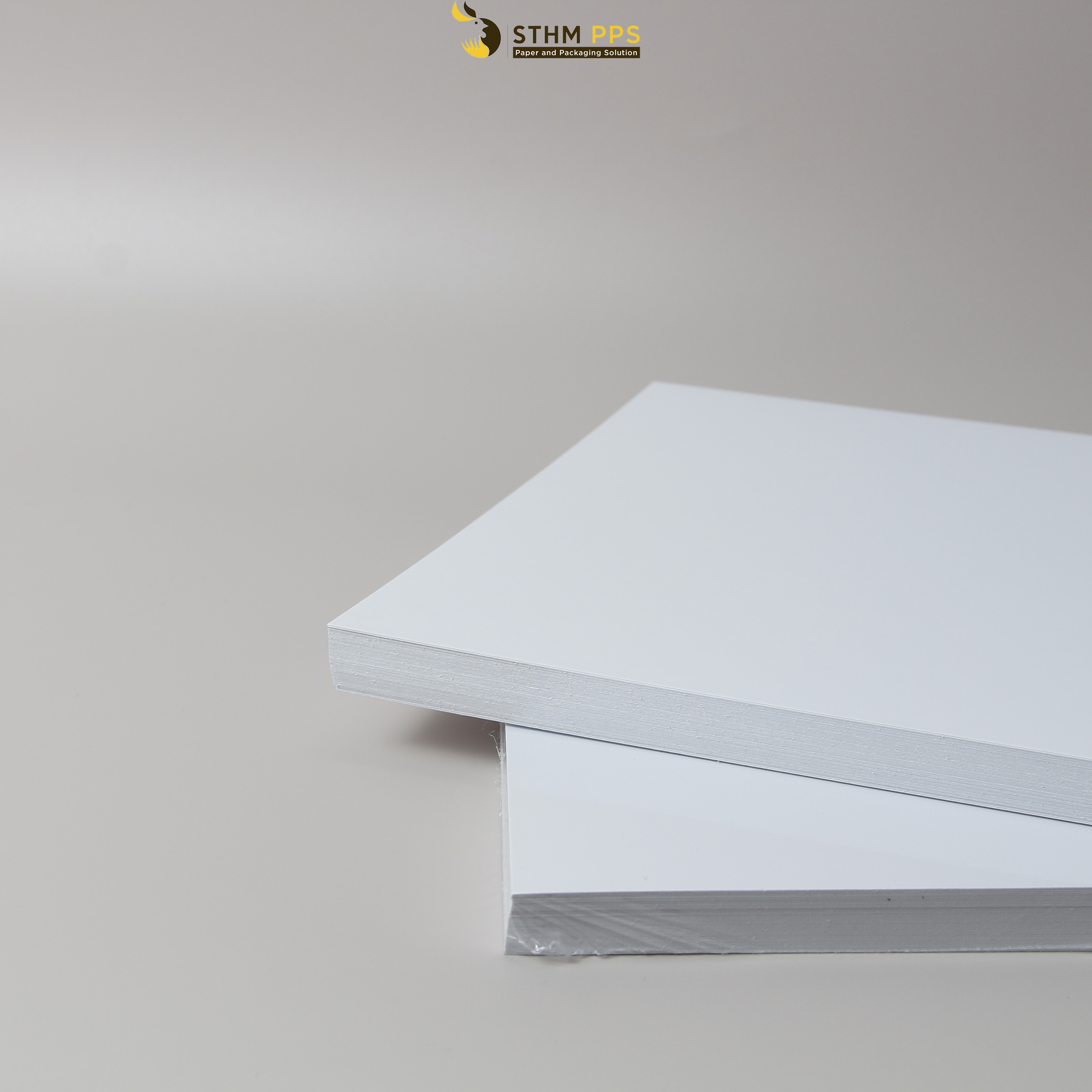 50 sheets of Ivory coated paper, 1-sided, 2-sided glossy Coucher ...