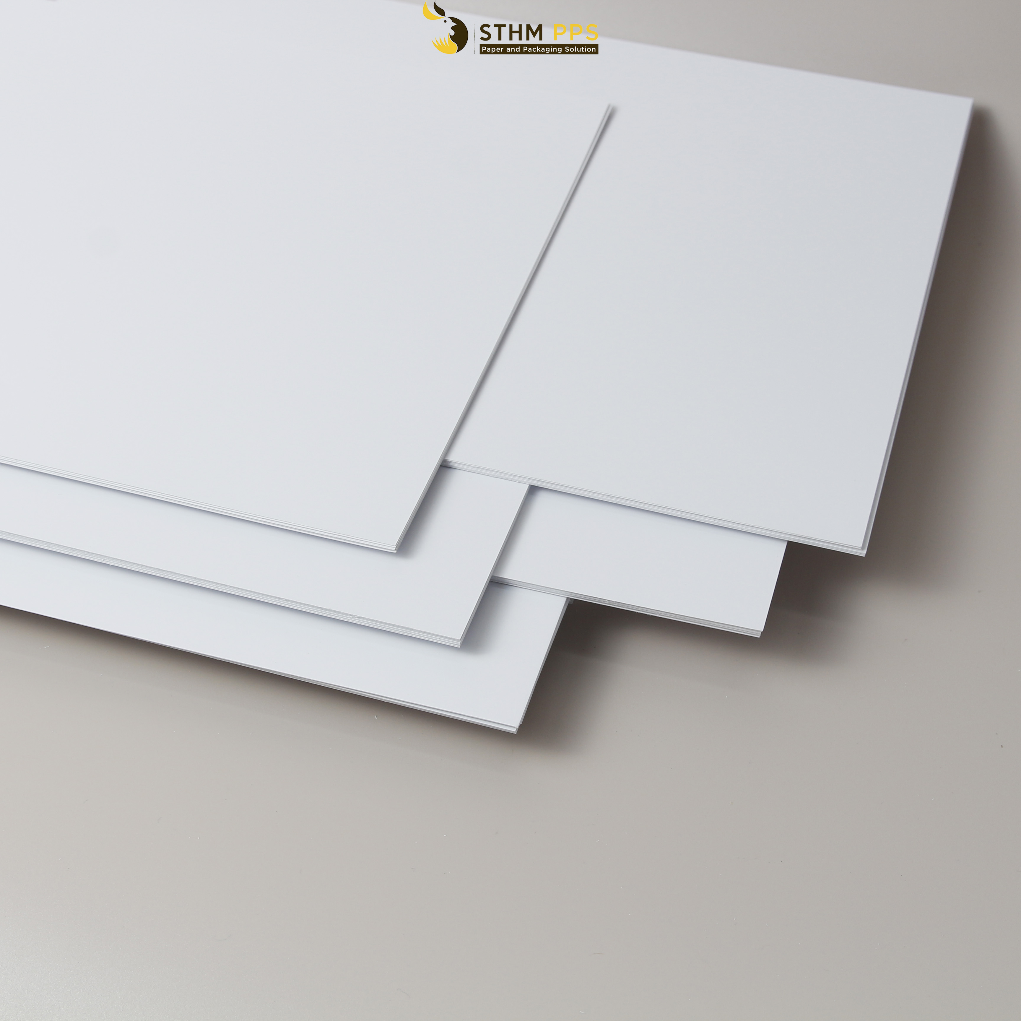 50 sheets of Ivory coated paper, 1-sided, 2-sided glossy Coucher ...