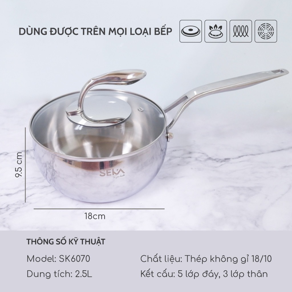Seka SK6070 304 stainless steel pot, bottom stainless steel pot from ...