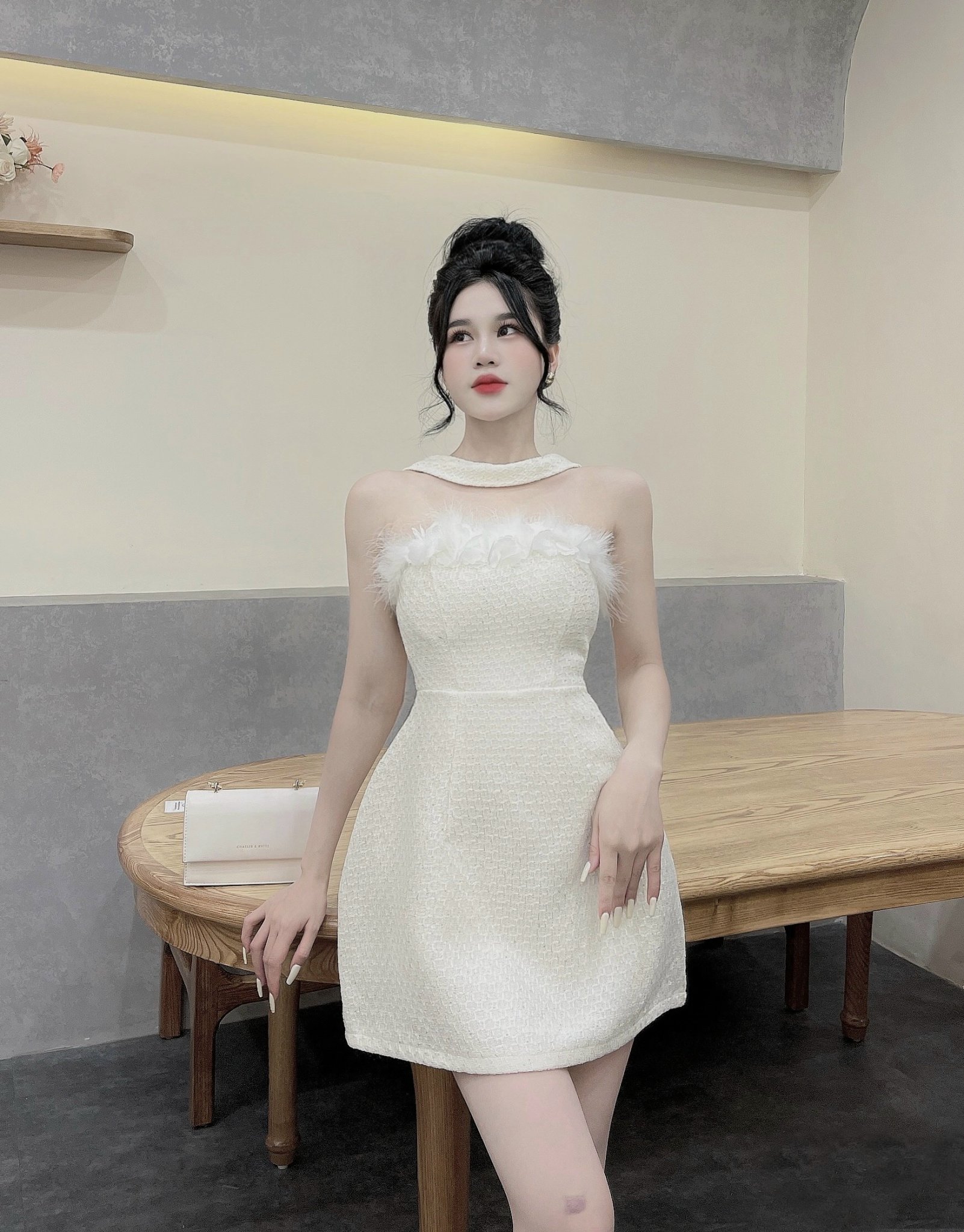D160 Cabernet Garon Dress, cute and elegant short cropped Dress for ...