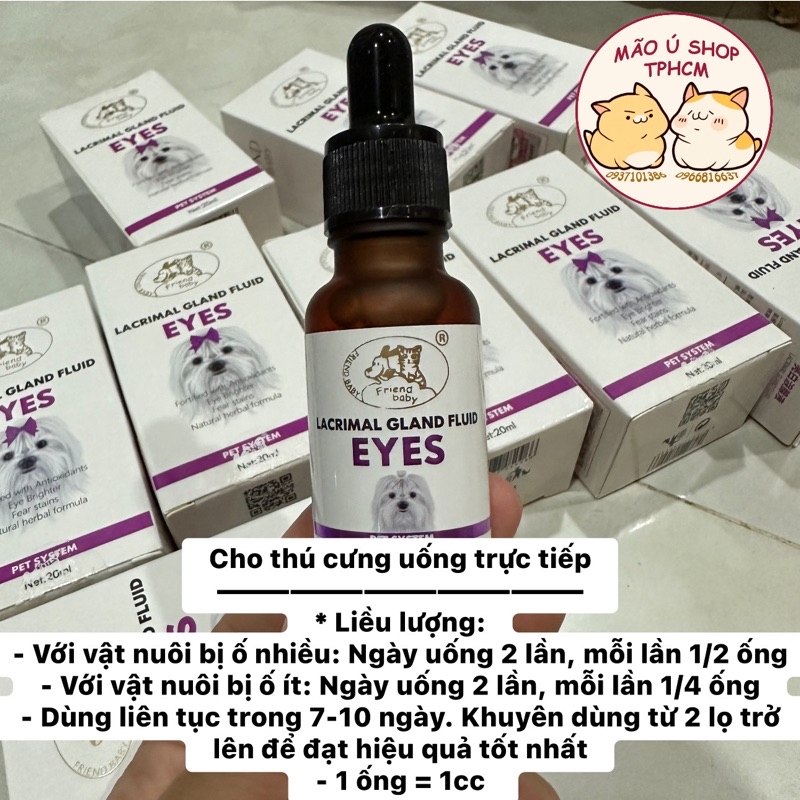 Siro DRINK TO REDUCE EYE FLOWING FOR BOTH DOGS AND CATS - LACRIMAL GLAND FLUID EYES BOTTLE 20ML ...