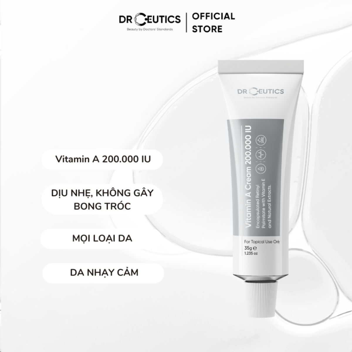 Drceutics Skin Rejuvenation and Smoothing Cream with Vitamin A - For ...