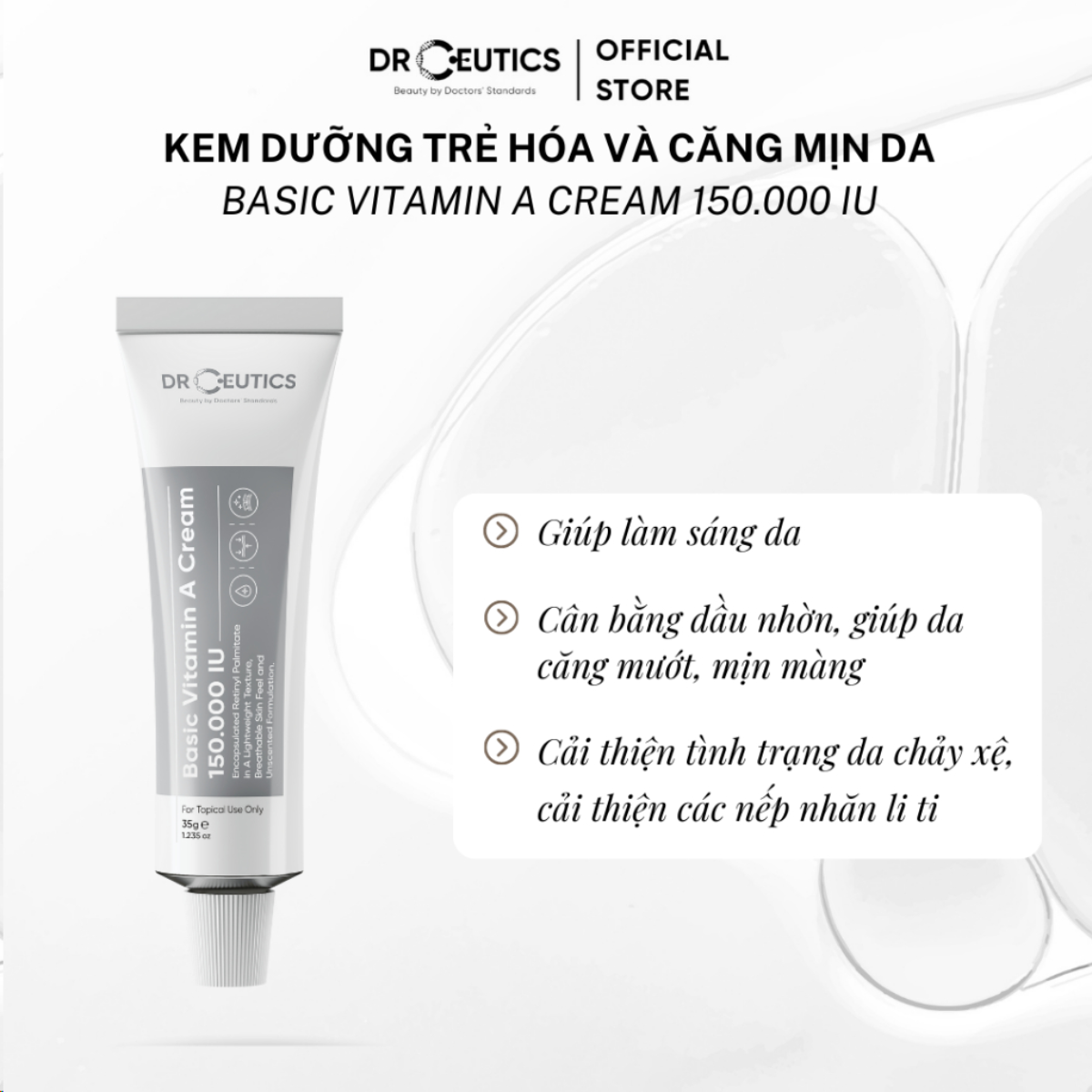 Drceutics Skin Rejuvenation and Smoothing Cream with Vitamin A - For ...