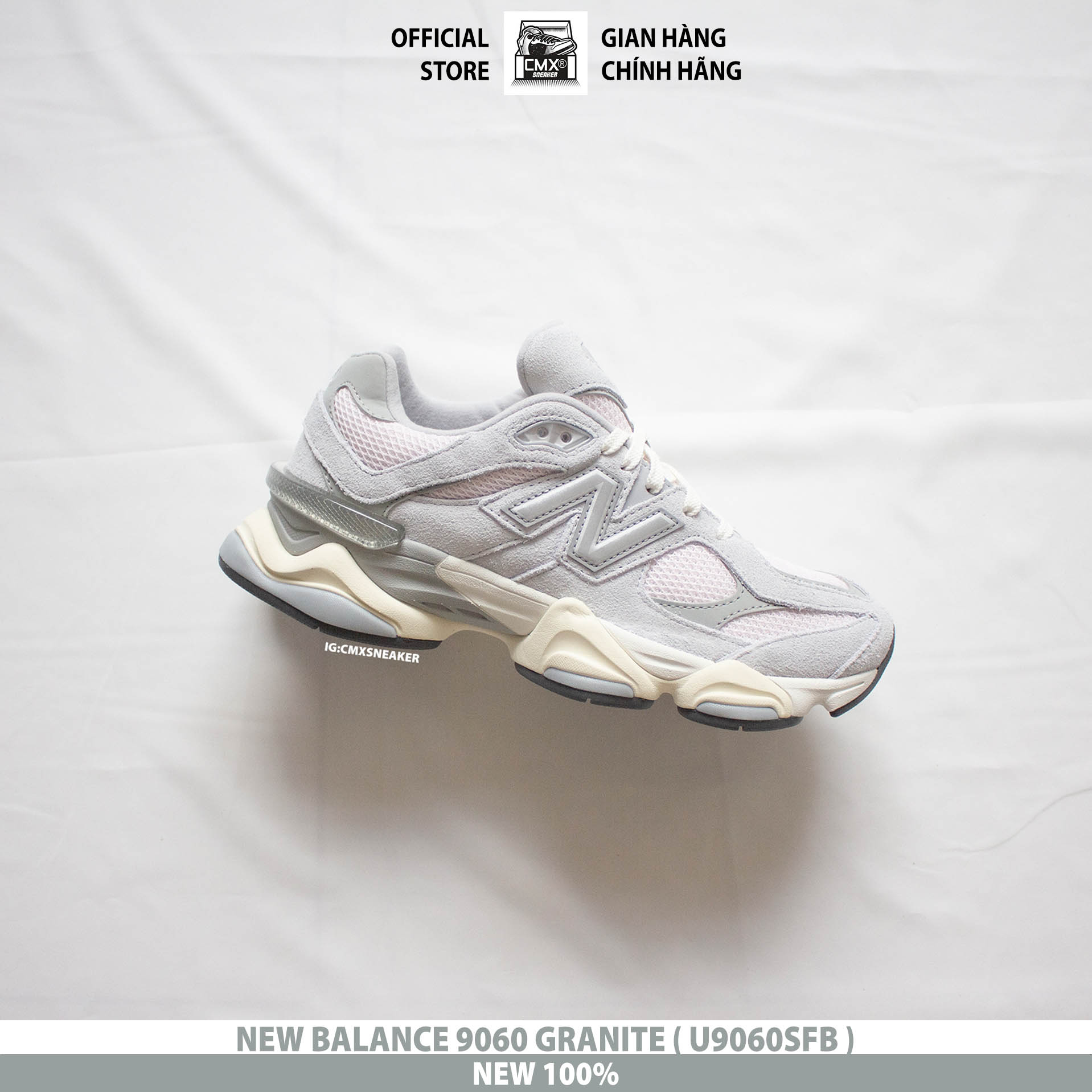 New BALANCE 9060 GRANITE Shoes (U9060SFB) - 100% AUTHENTIC | Shopee ...