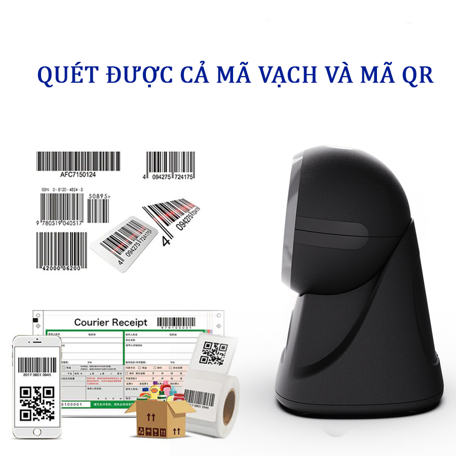 Corisu Pro super sensitive desktop barcode scanner, scans QR code and barcodes, many scanning ...