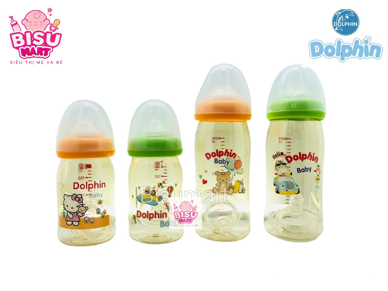 Ppsu Dolphin wide neck milk bottle for babies 180ml - 250ml with 1 extra nipple | Shopee Malaysia
