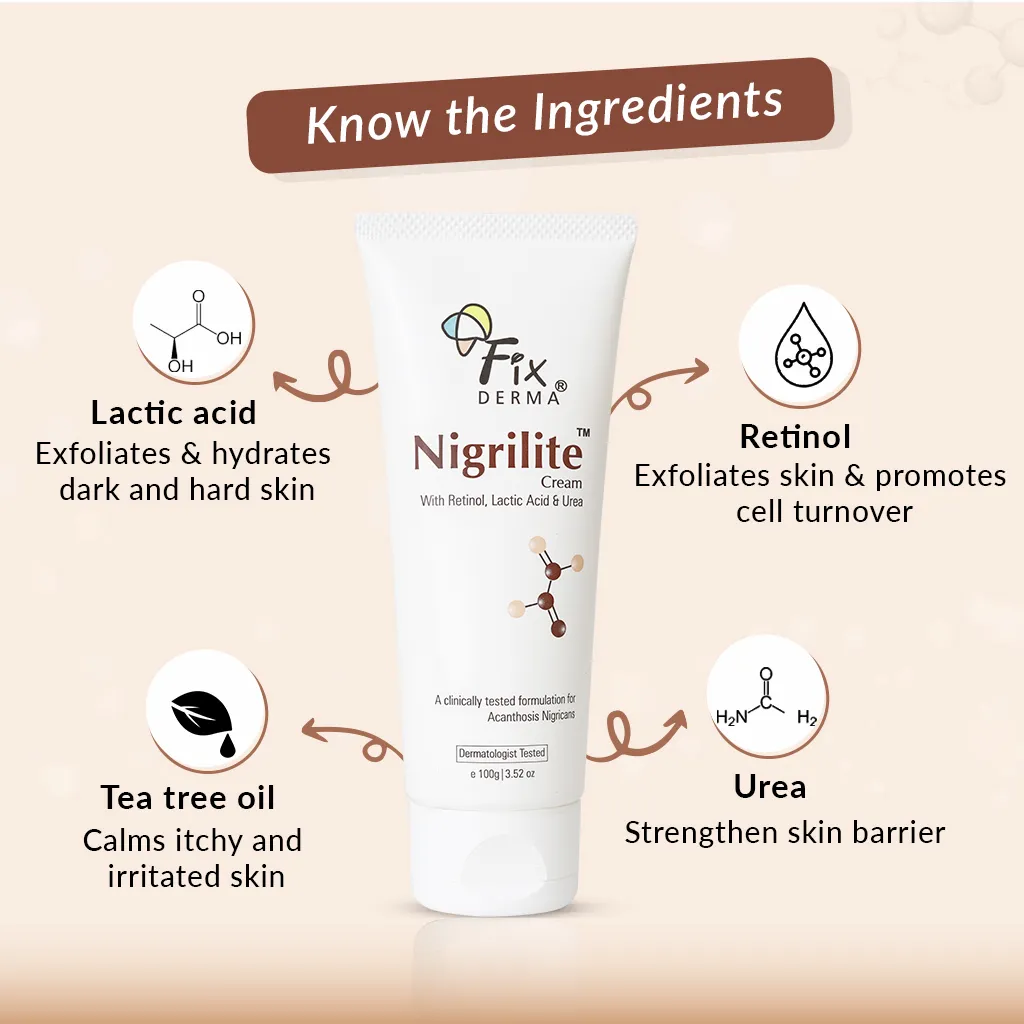 Fixderma Nigrilite Cream to Reduce Dark Armpits and Dark Body (50/100g ...