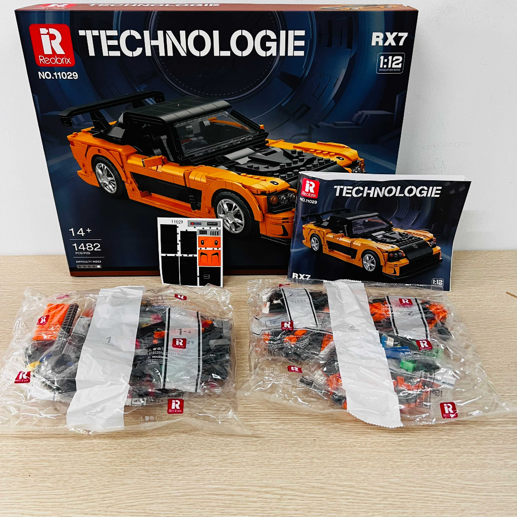 Technic ReoBrix Mazda RX7 Supercar Assembly Model 1:12 scale SKU 11029 ...