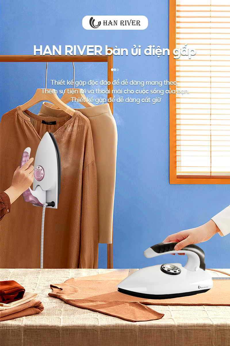 Han RIVER Portable mini Iron Is Suitable For Home / Travelling HRYD01 ...