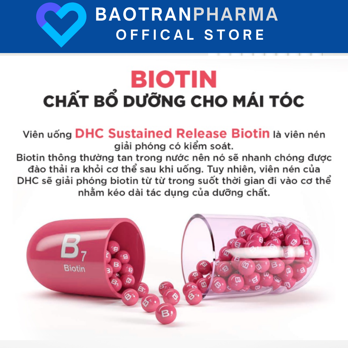 Dhc Biotin pills support fast hair growth and effectively reduce hair ...