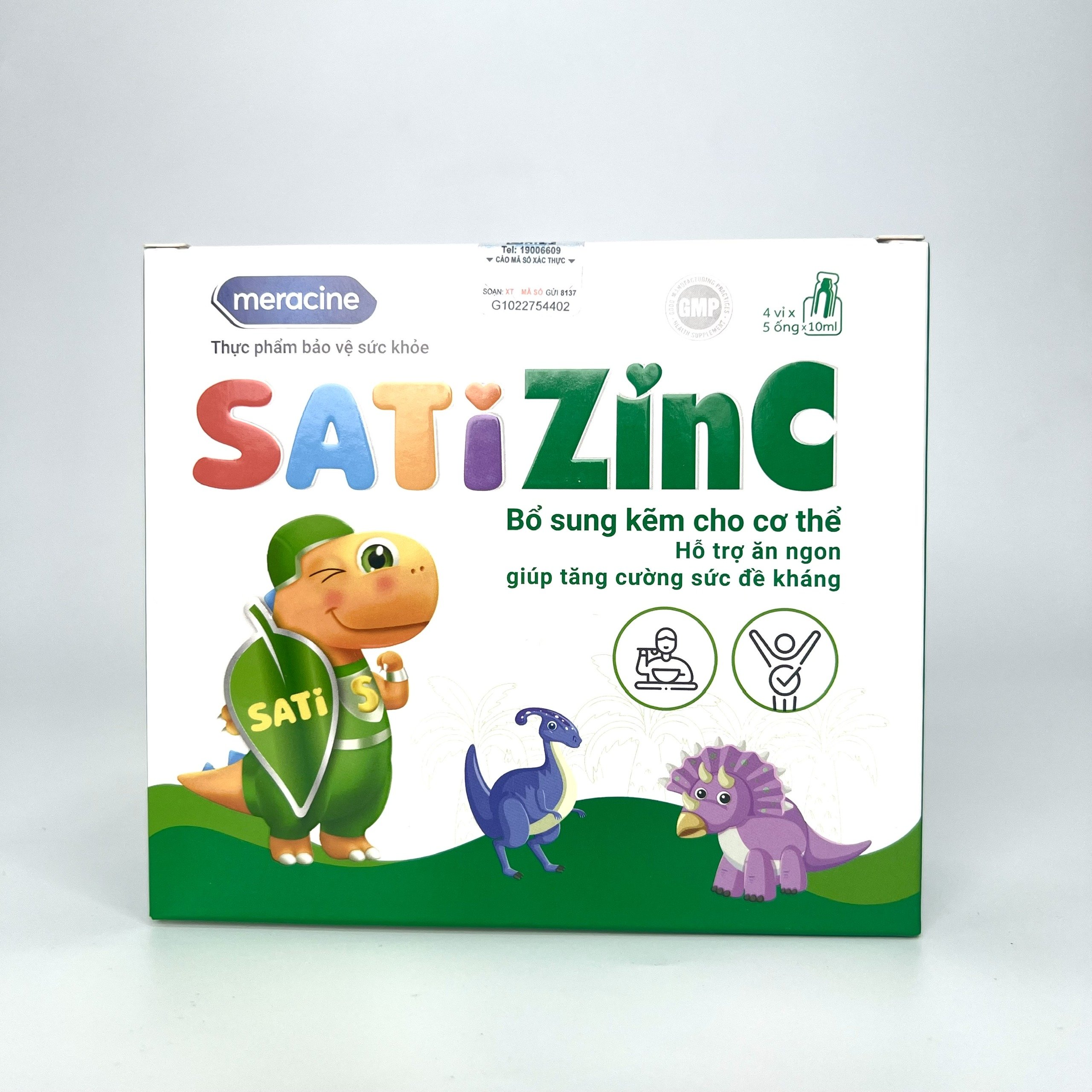 Satizinc MERACINE zinc supplement tube supports good appetite ...