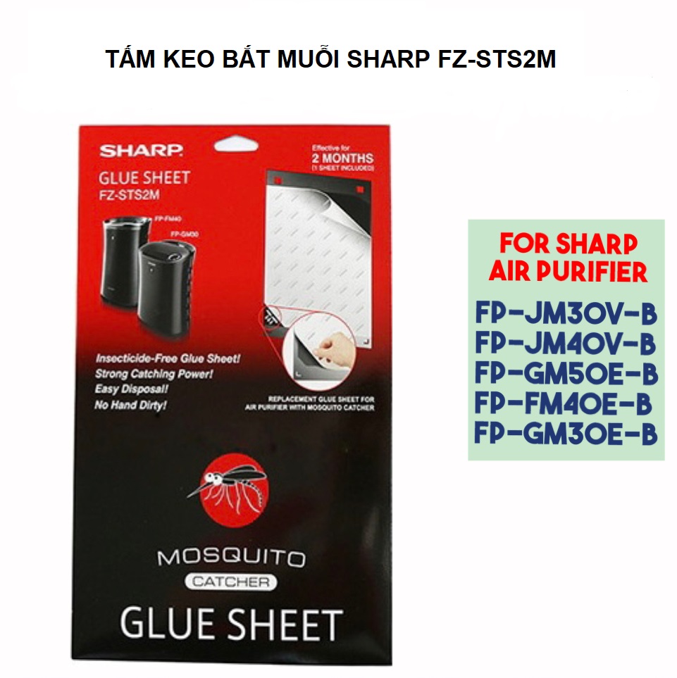 Fz-sts2m | Mosquito Repellent Sheet For Sharp FP-JM30V-B And FP-JM40V-B Air Purifier (Genuine ...