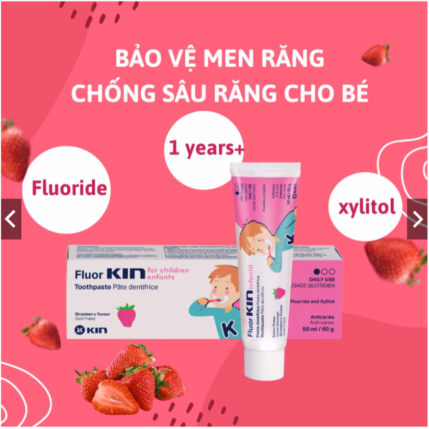 Fluor Kin Infantil children's toothpaste 1-6 years old 60g | Shopee ...