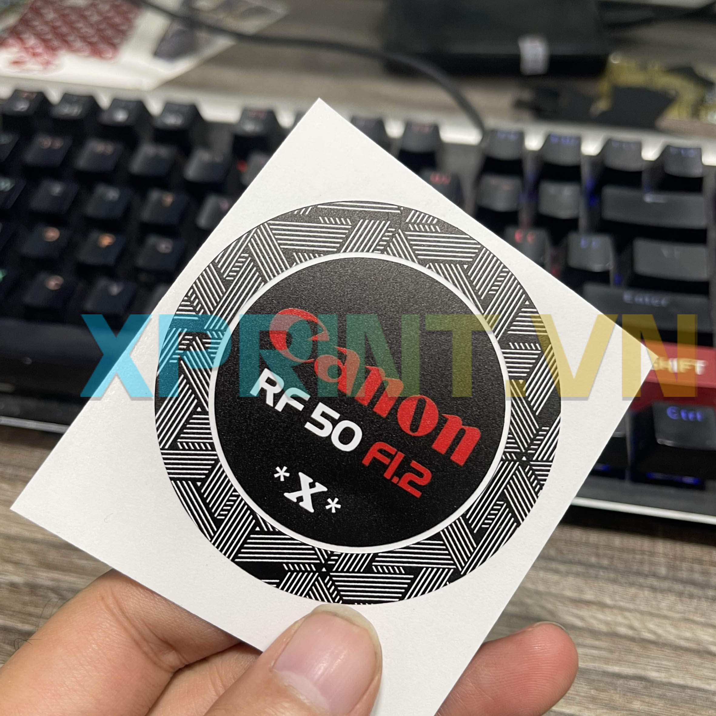 Canon EOS R, RP, R5, R6 cap stickers, RF lens cap stickers, Canon ...