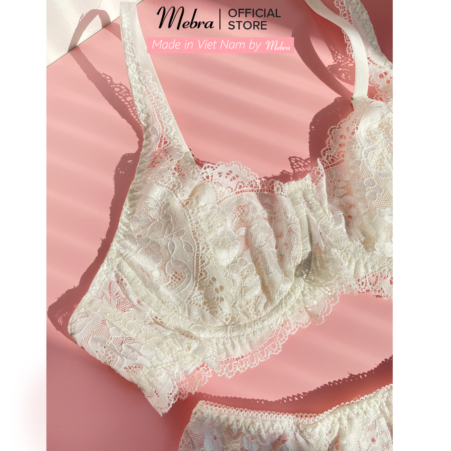 Hilary - Sexy jade white women's lace underwear Set with lift-up ...