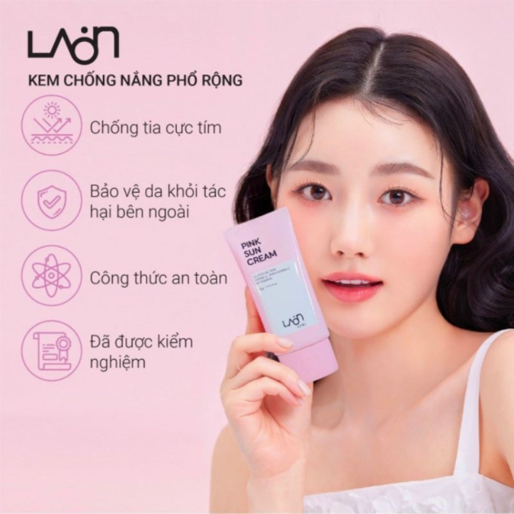 Pink Sun Cleam Laon Broad Spectrum Sunscreen spf 50 PA++++ 50g Korea ...