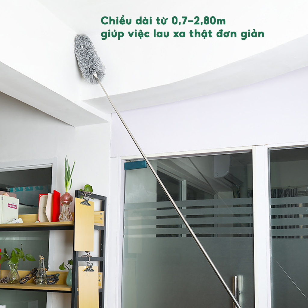 Jyoohome Multifunctional Spider Web Ceiling Brush Ceiling Sweeper 2m8 ...