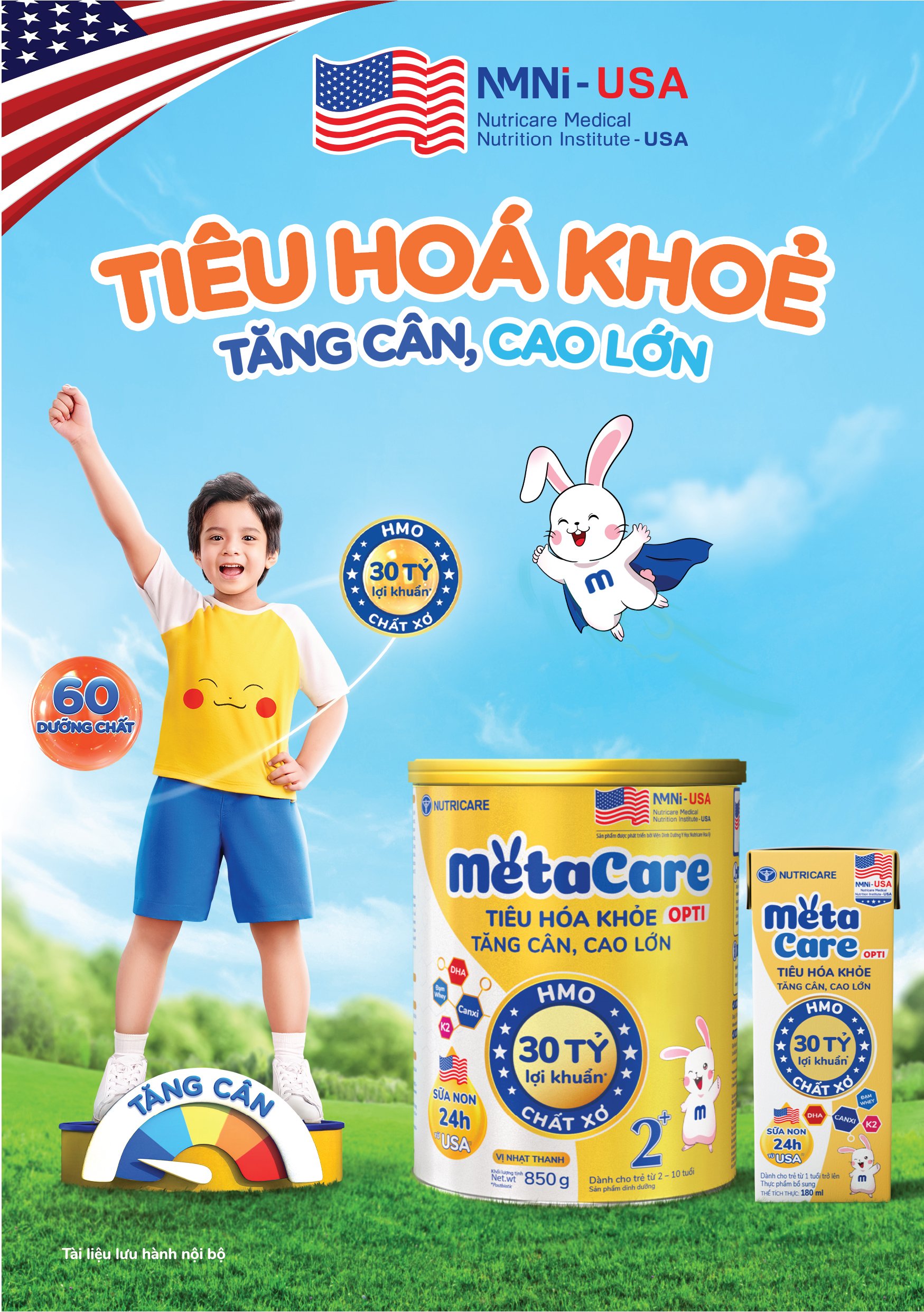 Nutricare MetaCare Opti 2+ powdered milk for healthy digestion, weight gain, and growth (850g ...