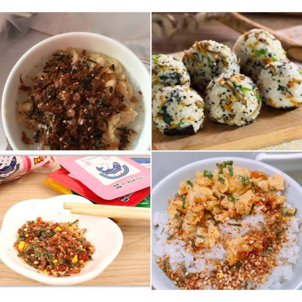 Japanese Furikake rice seasoning for babies with 6 flavors including 30 ...