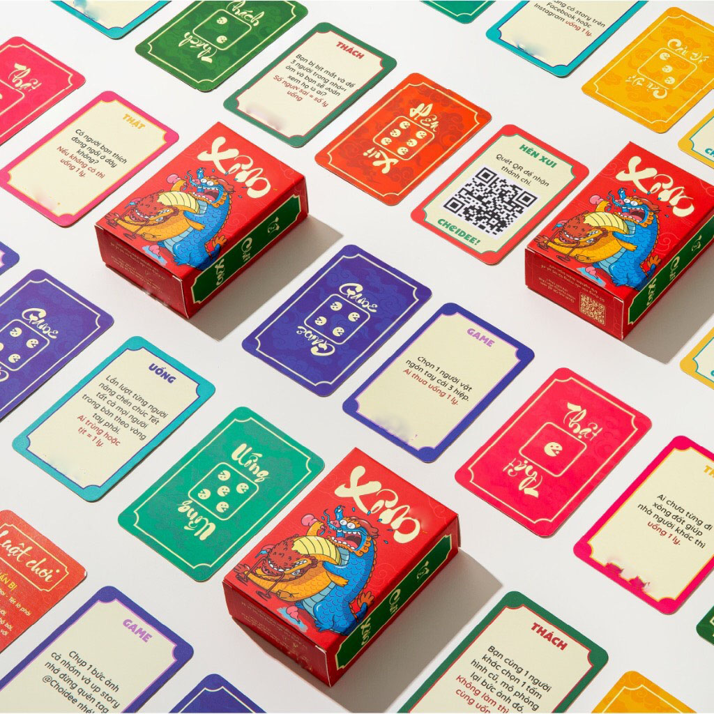 Xom deck CNY 2024 drinking game Long Fat, group drinking cards for CNY ...
